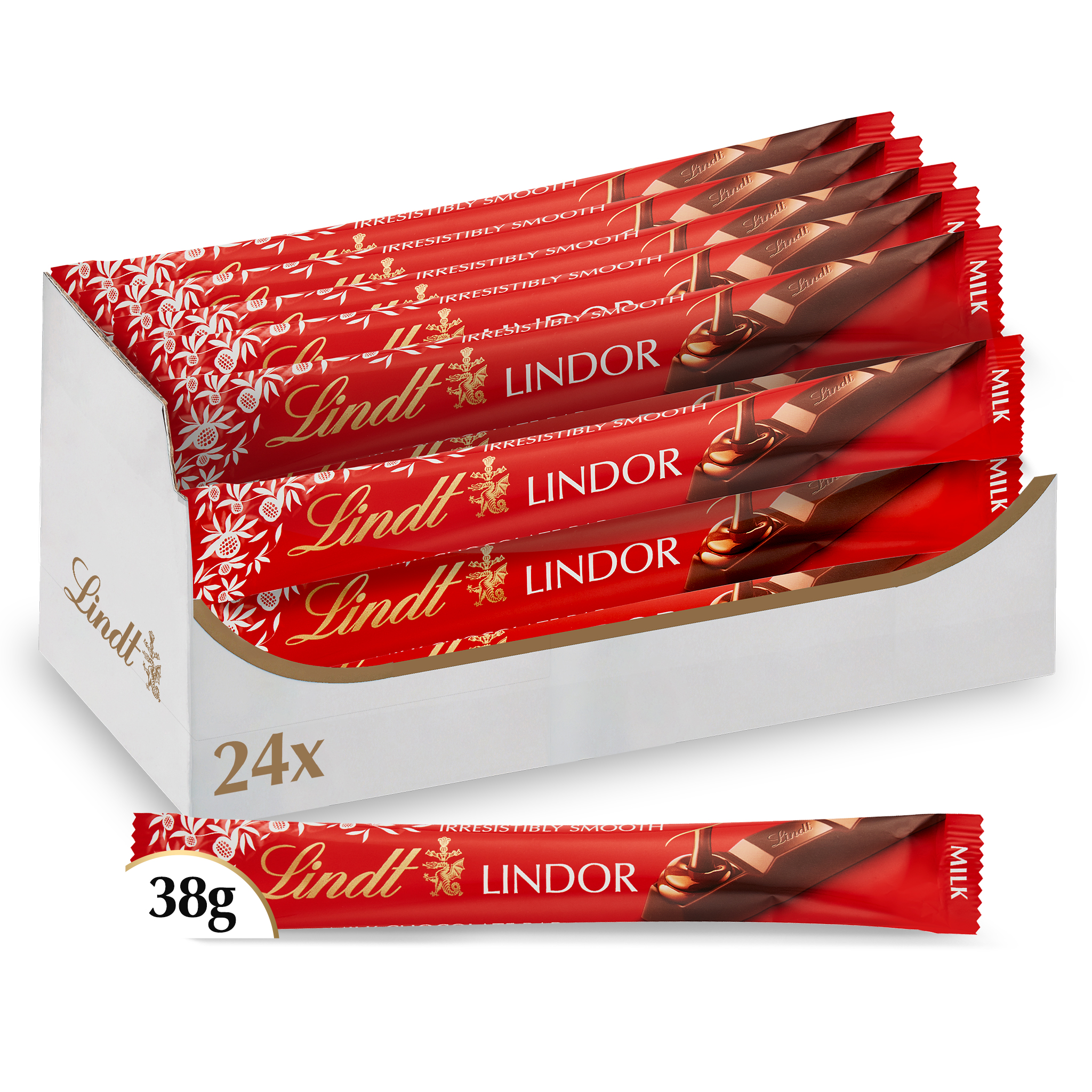 LINDOR Milk Stick 24x38g B2B - Lindt Online Shop