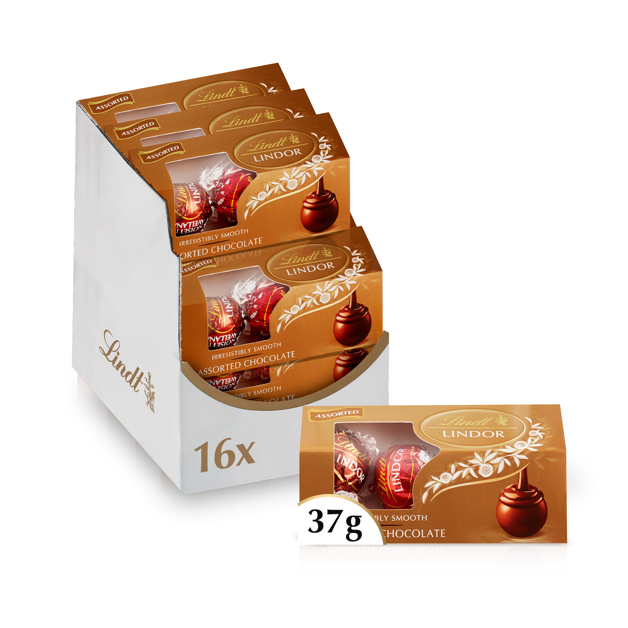 LINDOR Assorted Truffles 16x37g B2B - Lindt Online Shop