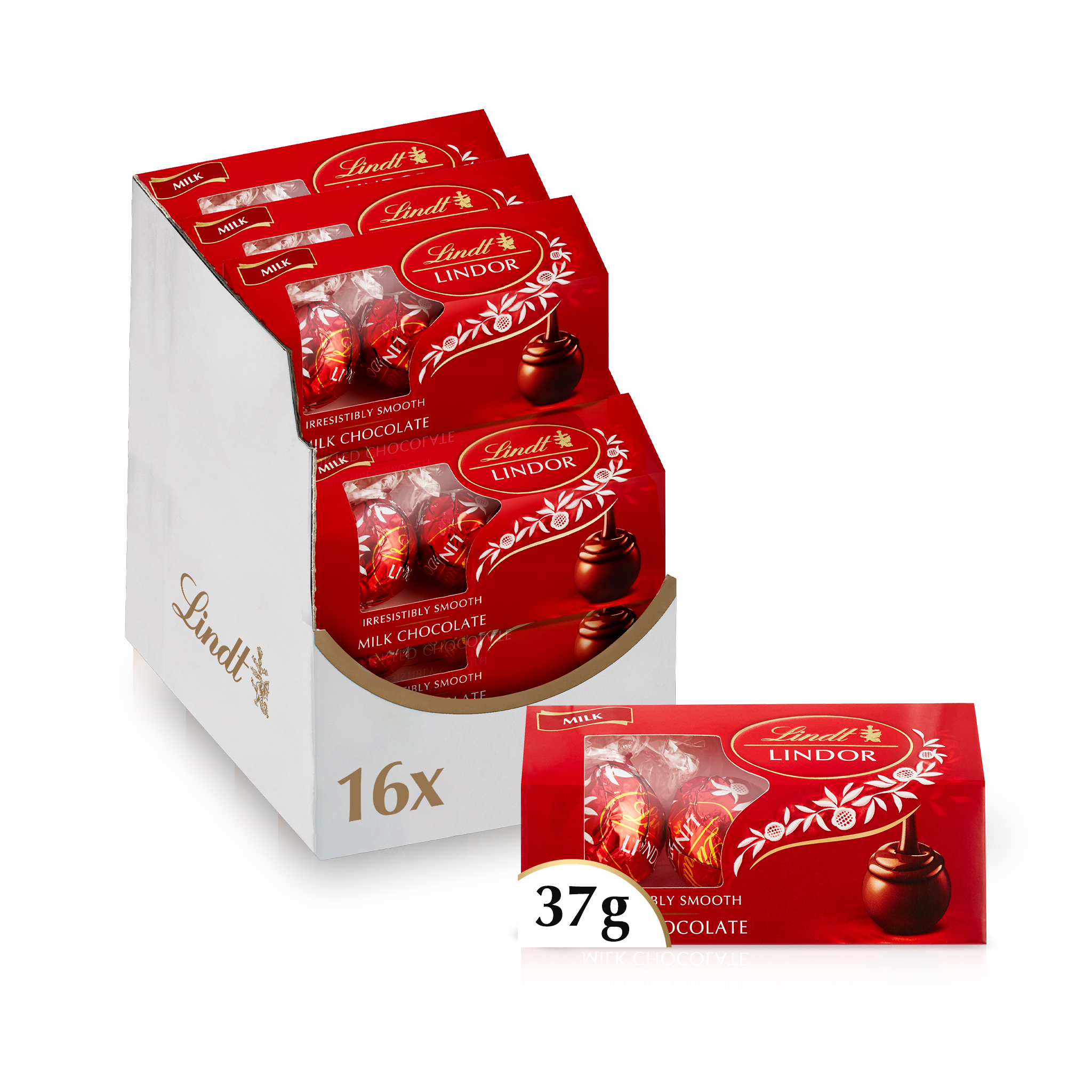 LINDOR Milk Truffles 16x37g B2B - Lindt Online Shop