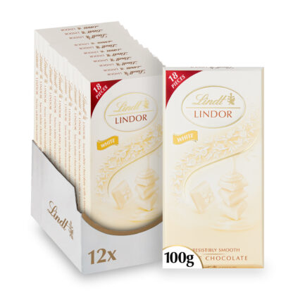 LINDOR White Singles 12x100g B2B - Lindt Online Shop