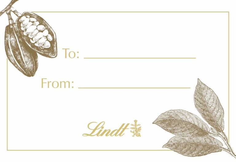 Thank you card - Lindt Online Shop
