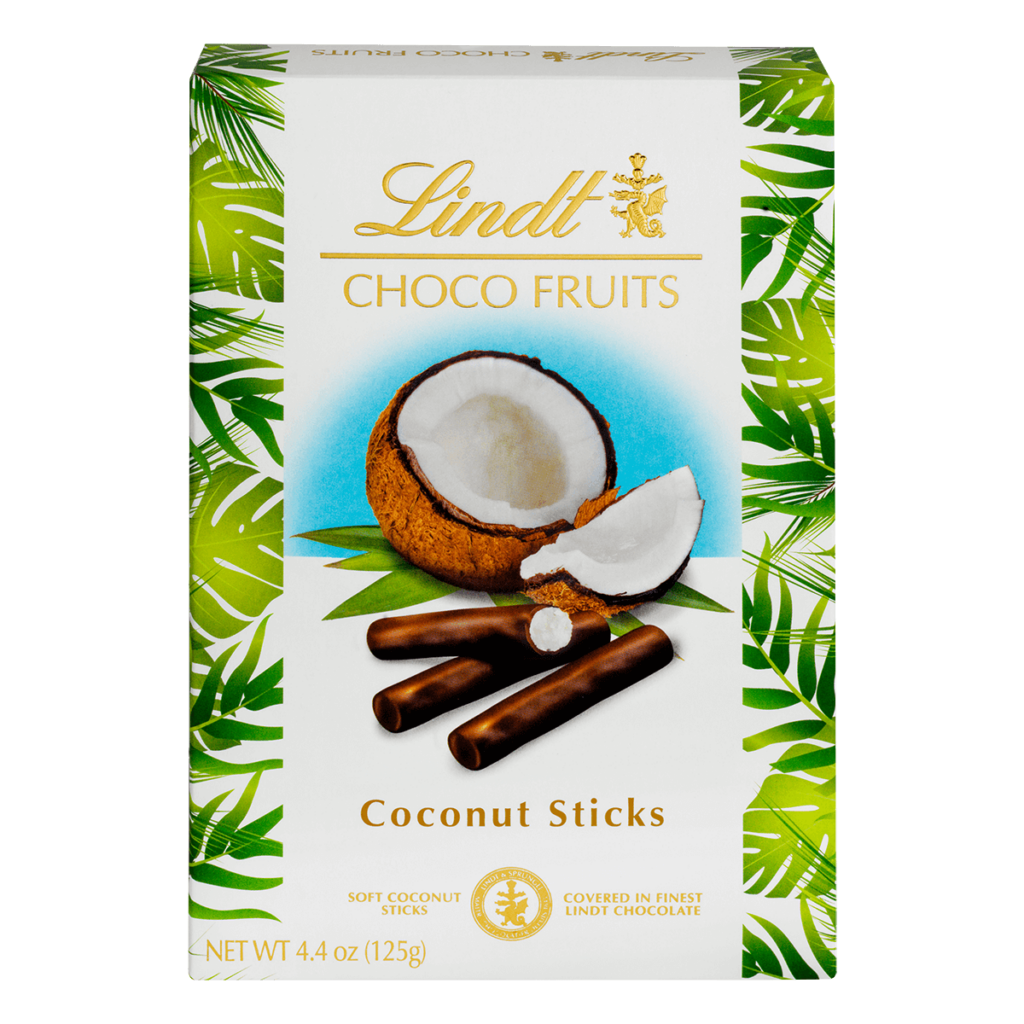 Choco Fruit Coconut Sticks 125g - Lindt Online Shop