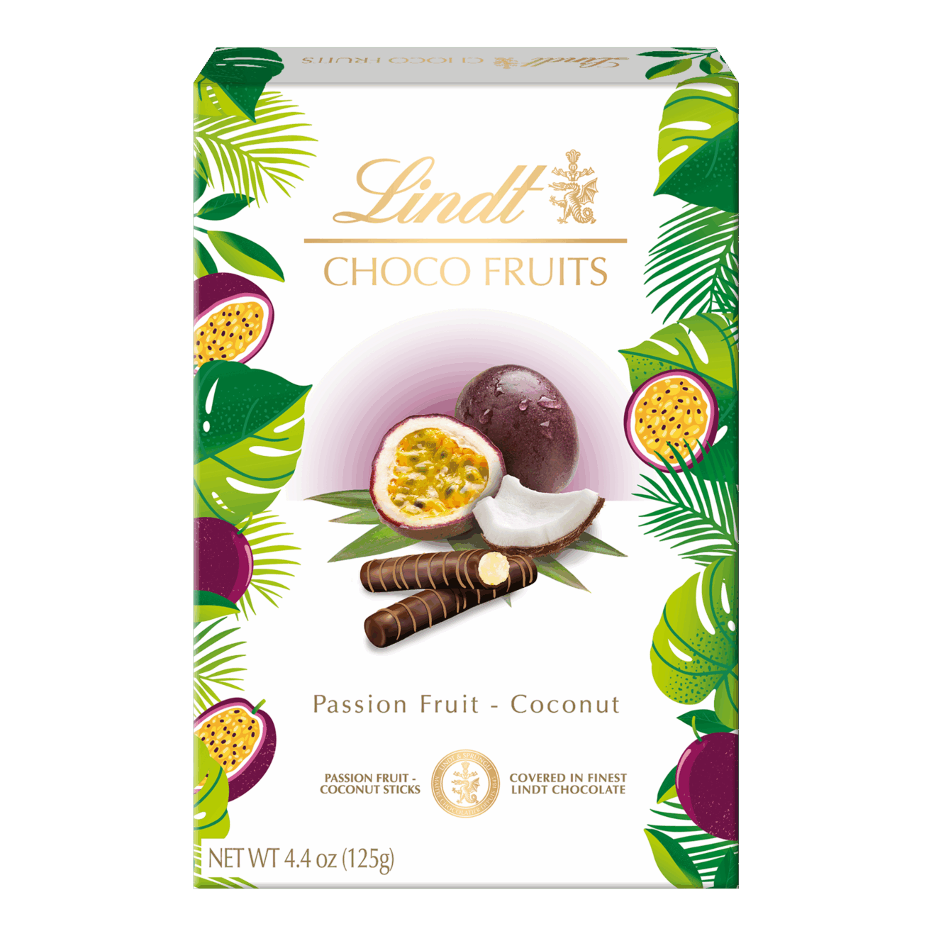 Choco Fruit Passionfruit Coconut 125g - Lindt Online Shop